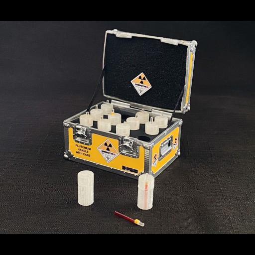 PLUTONIUM CASE BTTF 3D Print HQ 1-8 Scale